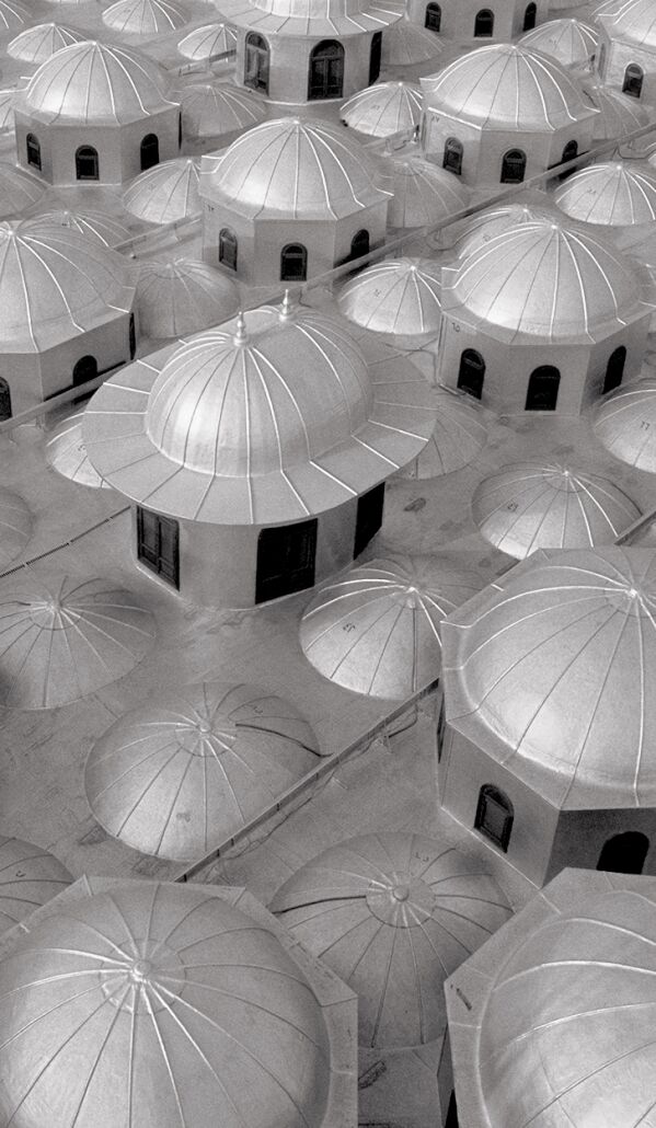 Silver Domes Above The Prophet's Mosque, Madinah, Saudi Arabia - Peter ...
